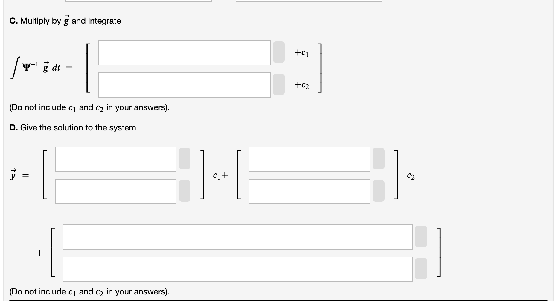 Solved (1 point) In this problem you will solve the | Chegg.com