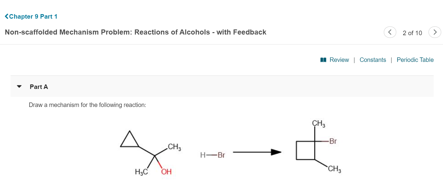 Solved A Review | Constants Periodic Table Part A Draw a | Chegg.com