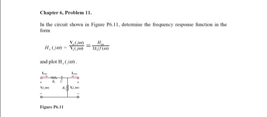 Solved Chapter 6, Problem 11. In the circuit shown in Figure | Chegg.com
