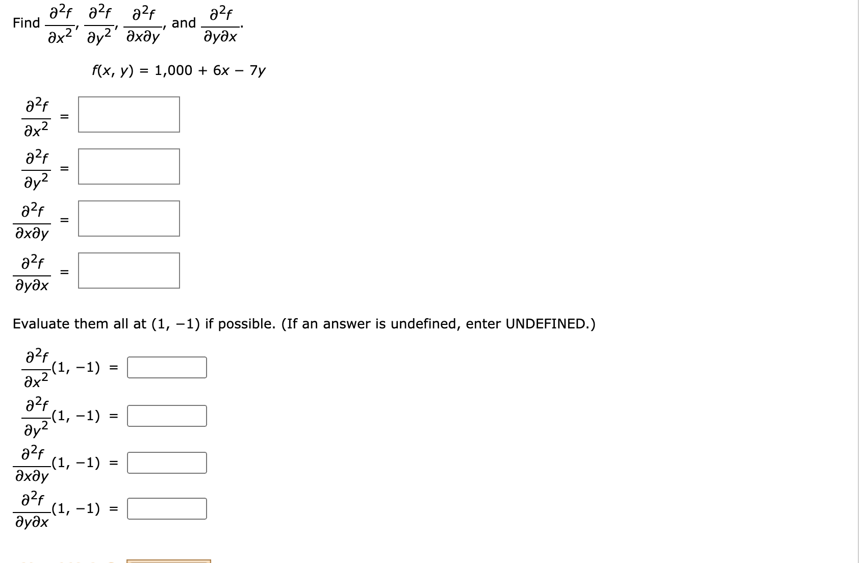 Solved Find ∂x2∂2f,∂y2∂2f,∂x∂y∂2f, and ∂y∂x∂2f. | Chegg.com