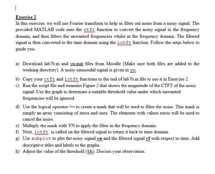Please solve in matlab code: clc, clear all, close | Chegg.com