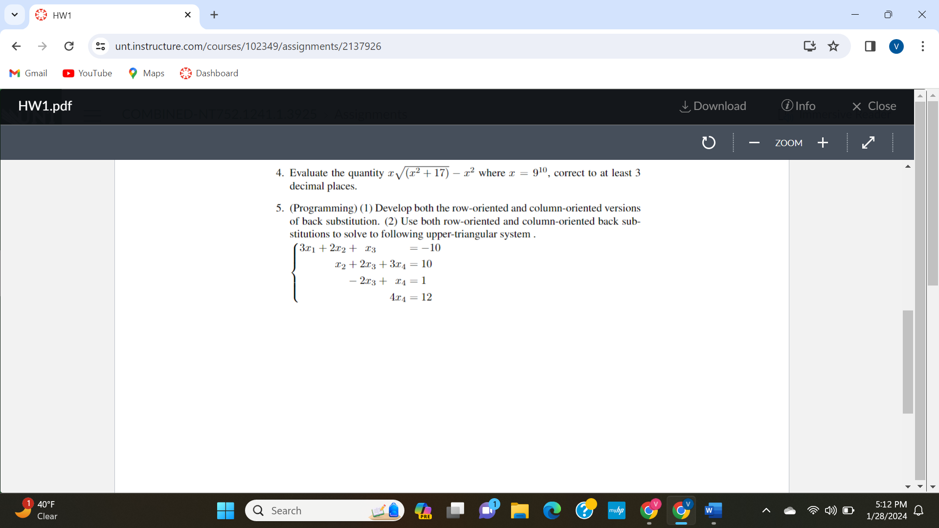 Solved Programming 1 ﻿develop Both The Row Oriented And