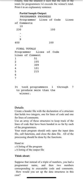Solved Program 1 Review Of Cprogramming Constructs This 