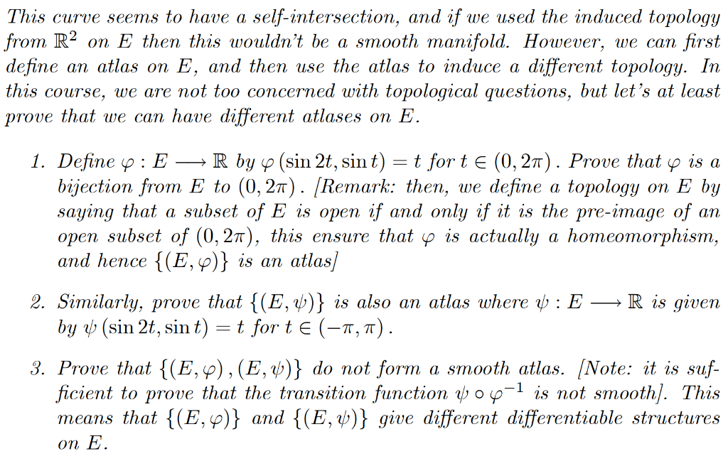 Solved Exercise 3 Consider E={(sin2t,sint)∈R2:t∈R}. This is | Chegg.com