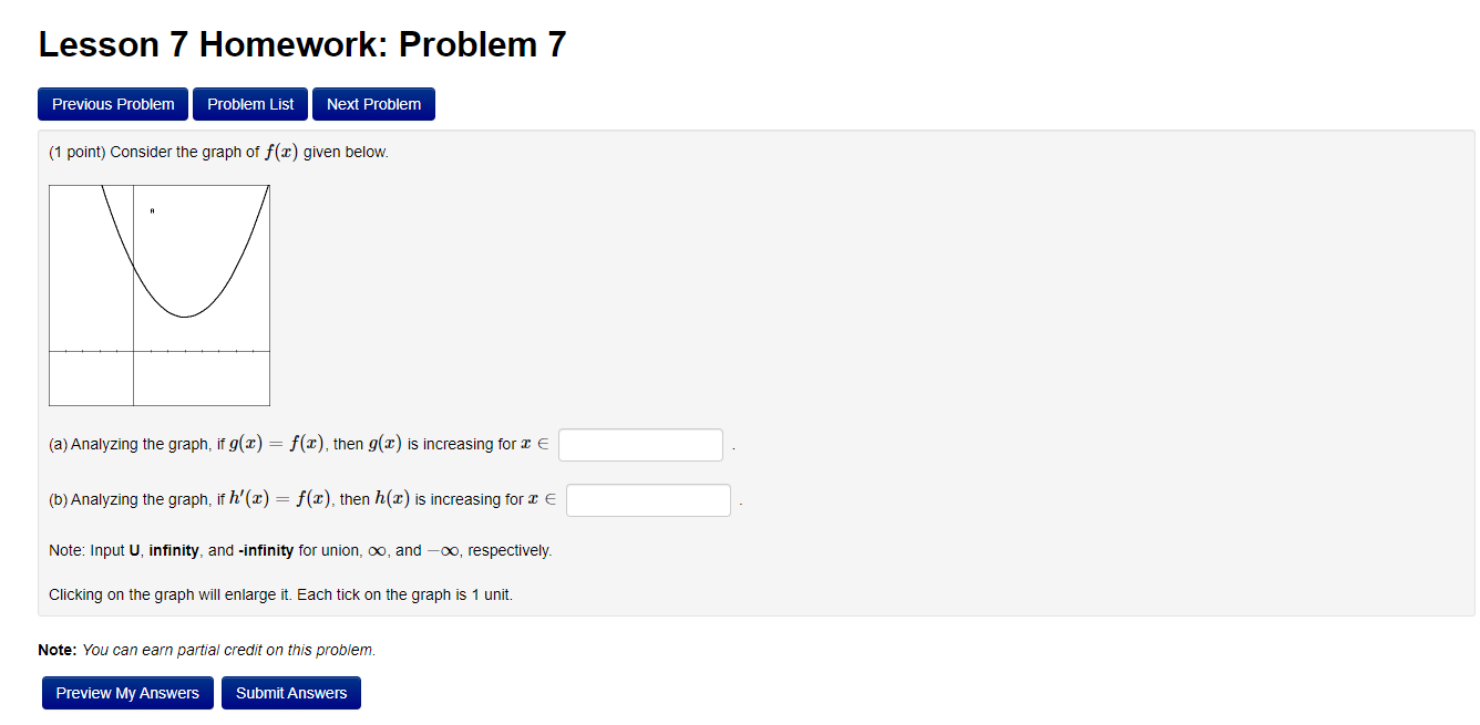 Solved Lesson 7 Homework: Problem 7 Previous Problem Problem | Chegg.com