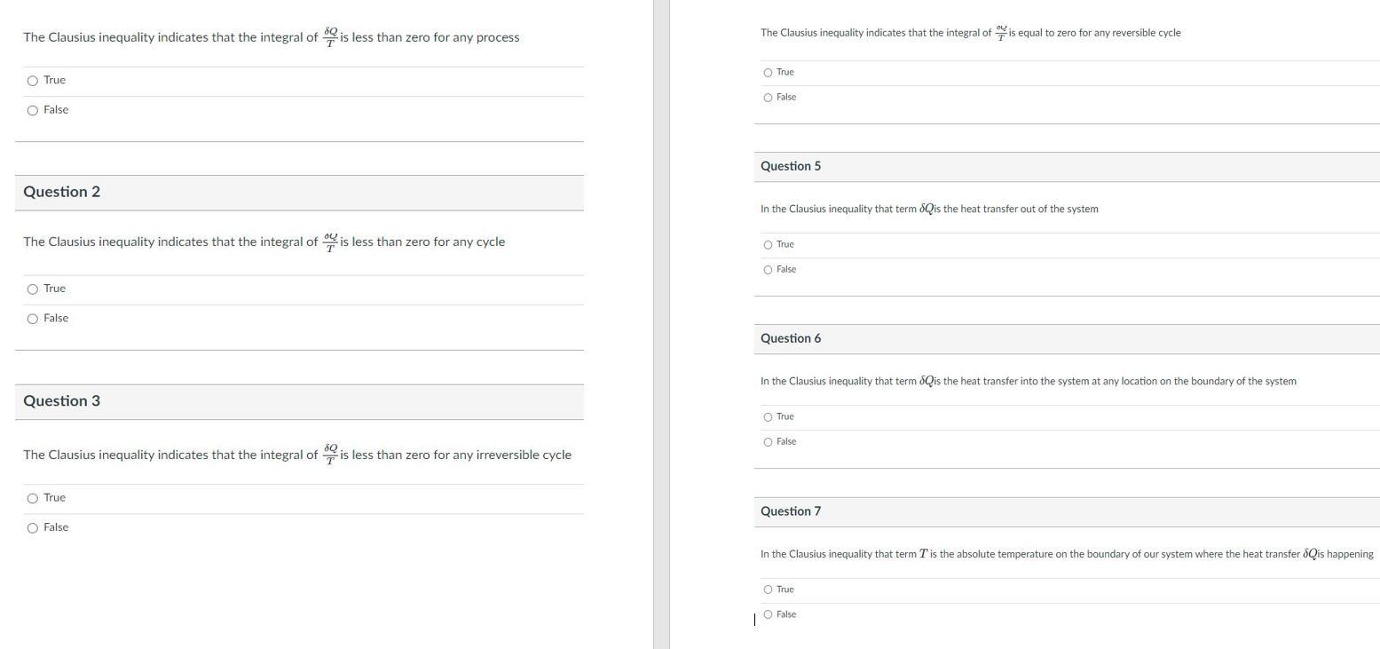 Solved The Clausius inequality indicates that the integral | Chegg.com
