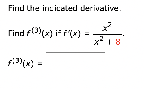Solved Find the indicated derivative. If y=x4−x1/2, find | Chegg.com
