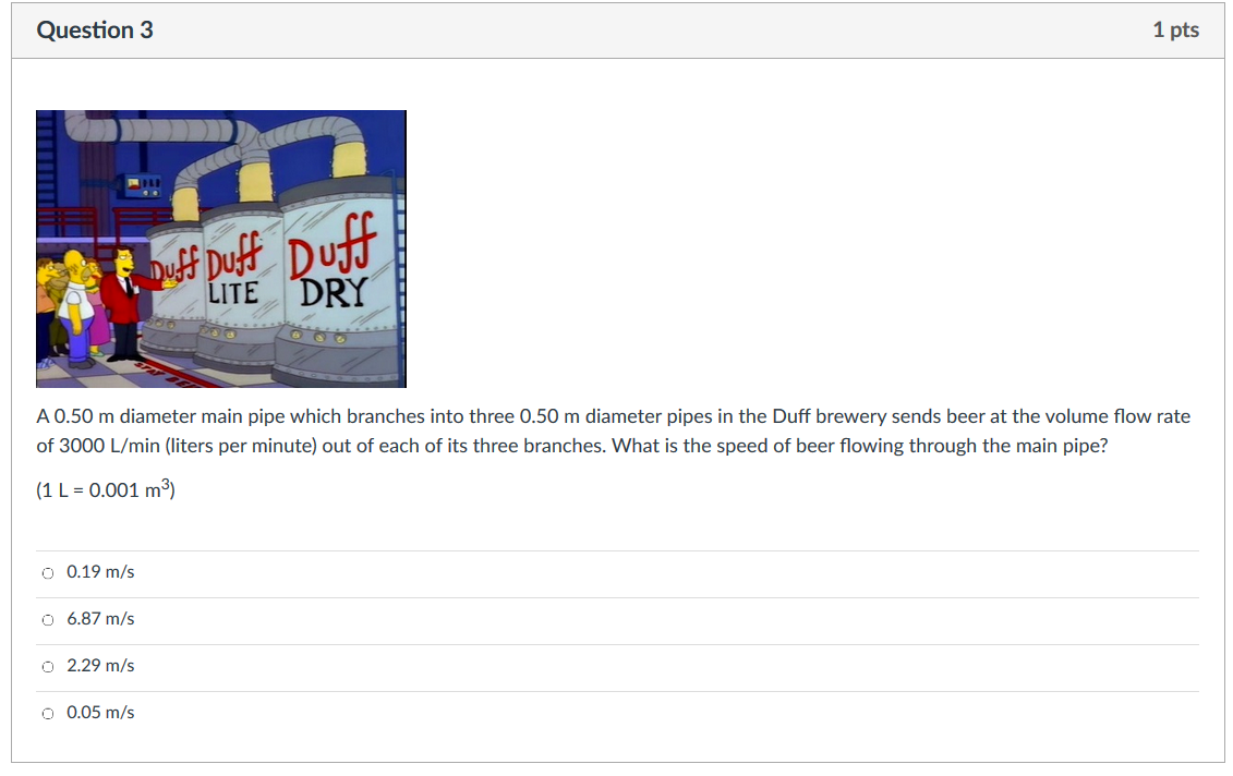 Solved Question 3 1 pts Duff puff Duff LITE DRY A 0.50 m | Chegg.com