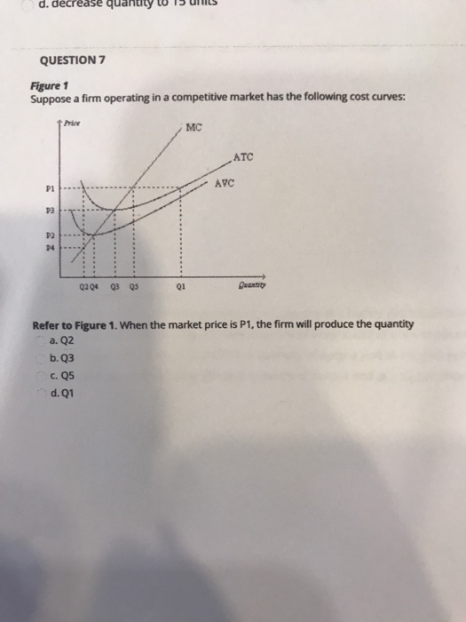 Solved QUESTION 4 run, when increasing output decreases a | Chegg.com