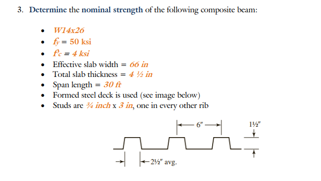 Solved 3. Determine the nominal strength of the following | Chegg.com