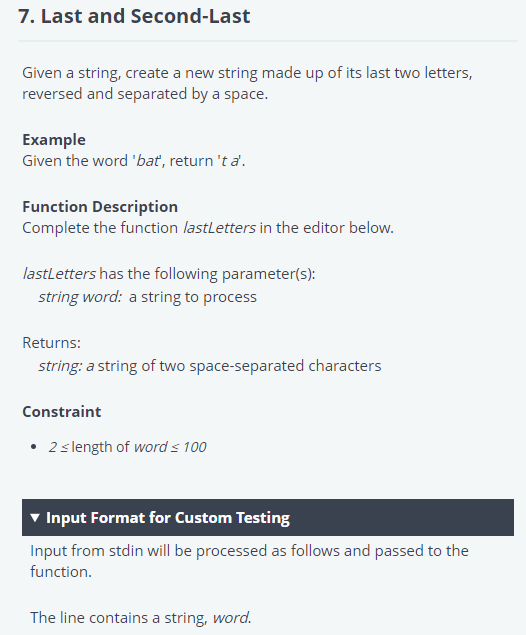 Solved Given a string, create a new string made up of its | Chegg.com