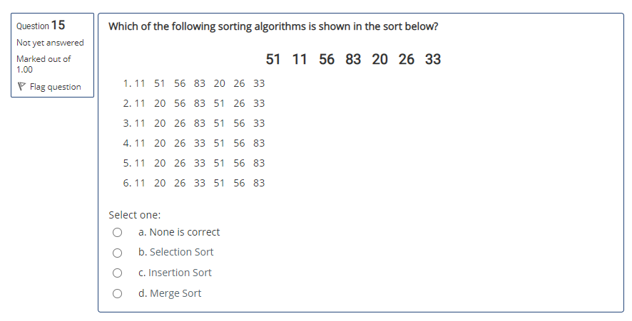 Solved Question 21 Not yet answered Find the postorder | Chegg.com