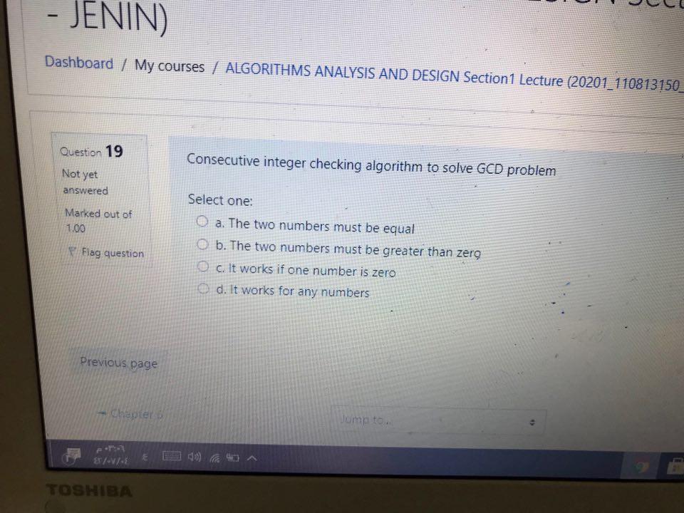 Solved - JENIN) Dashboard / My courses / ALGORITHMS ANALYSIS | Chegg.com