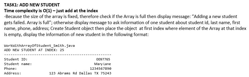 Solved Java - Practice with Array, ArrayList, | Chegg.com