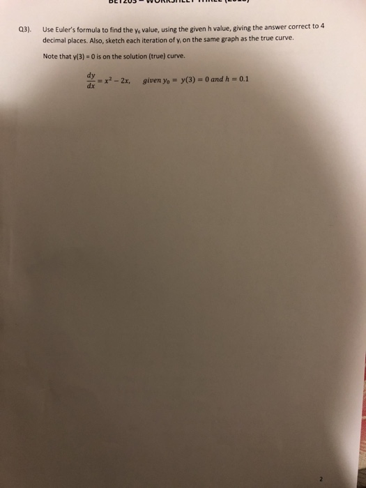 Solved DIFFERENTIAL EQUATIONS Q1). Solve the following | Chegg.com