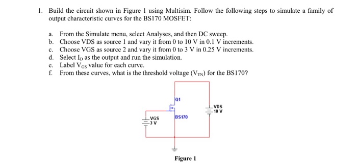 Solved 1. Build the circuit shown in Figure 1 using | Chegg.com