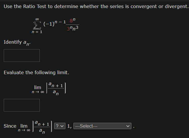 Solved Use the Ratio Test to determine whether the series is | Chegg.com