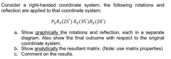A)Consider a right-handed coordinate system, the | Chegg.com