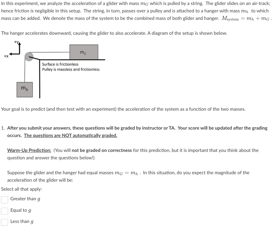 Solved In this experiment, we analyze the acceleration of a | Chegg.com