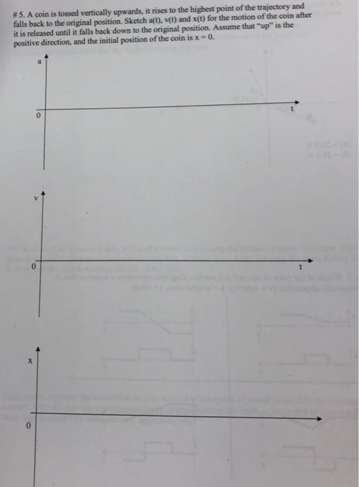 Solved # 5. A coin is tossed vertically upwards, it rises to | Chegg.com