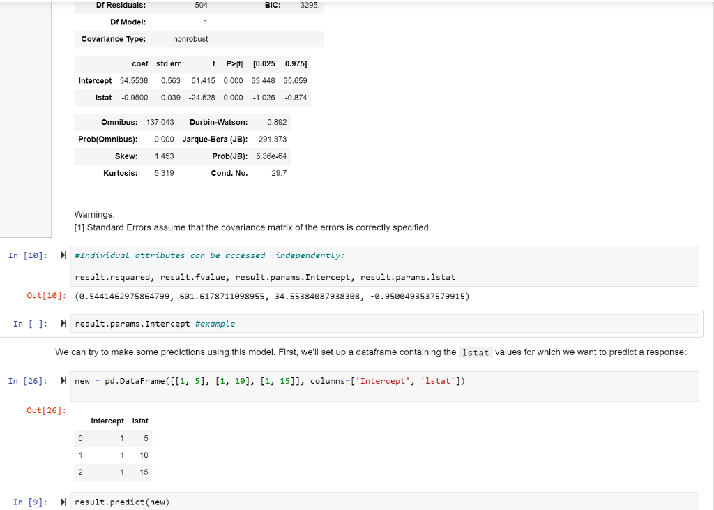 Solved Linear Regression (in Python!!) We'll now catch up to | Chegg.com