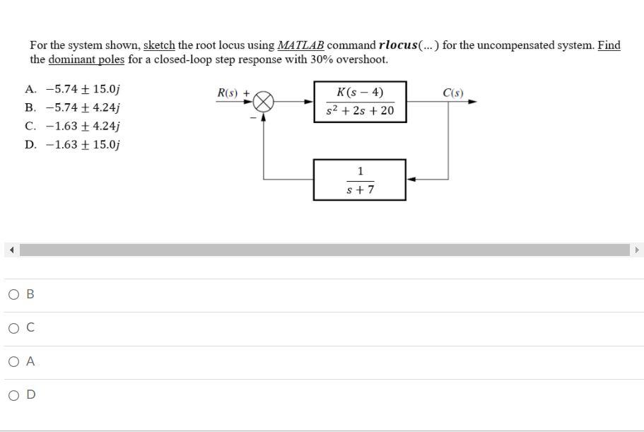 Solved For the system shown, sketch the root locus using | Chegg.com