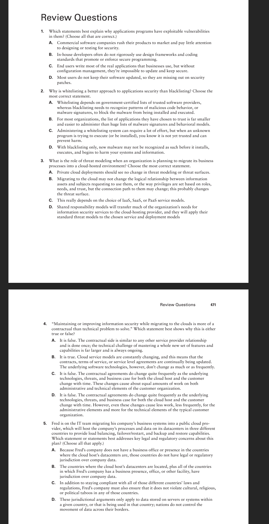 Solved Review Questions1. ﻿Which statements best explain why | Chegg.com