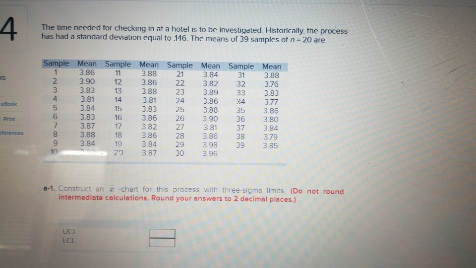 Solved Sample Mean 3.86 Mean Sample Mean Sample Mean 3.88 | Chegg.com