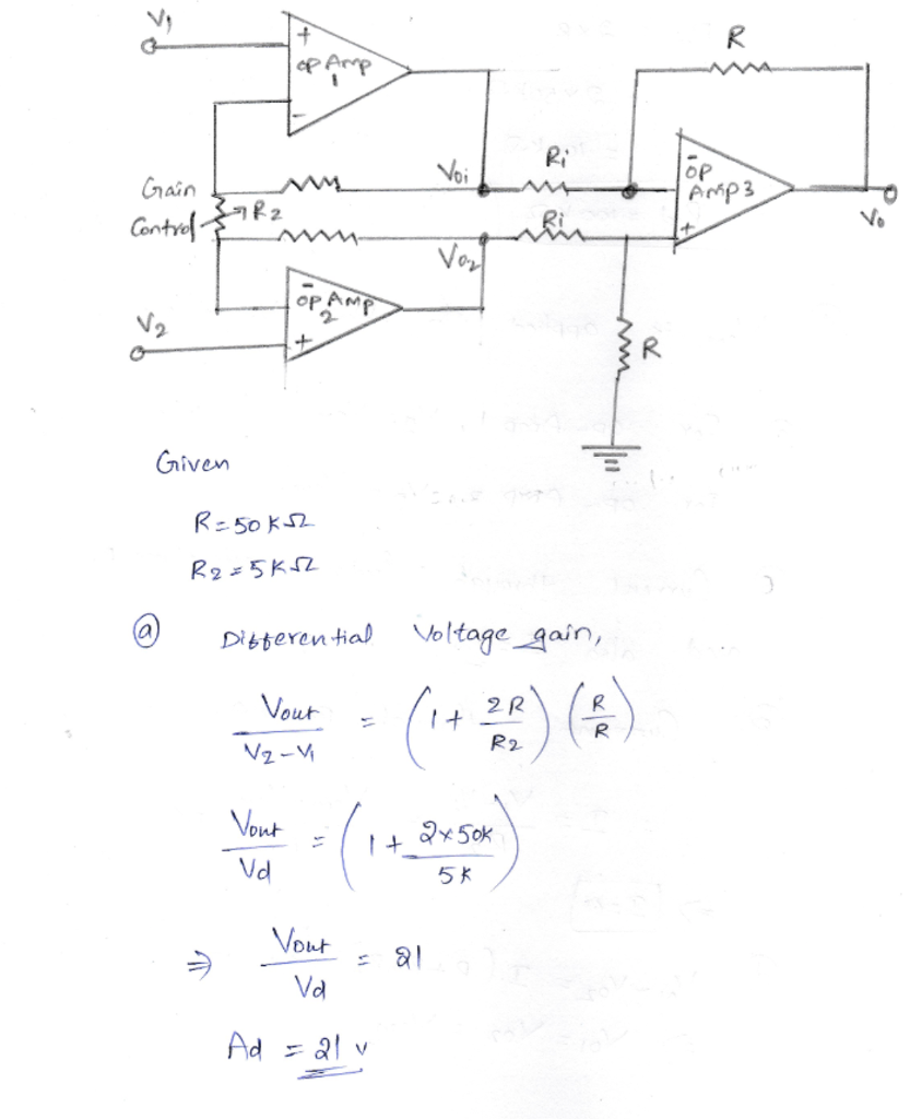 Solved 3. Which implementation of a difference amplifier is | Chegg.com