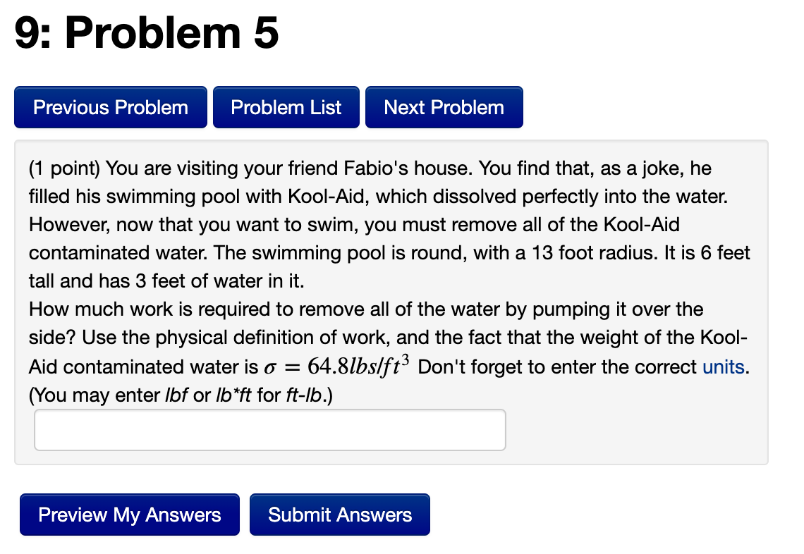 Solved 9: Problem 5 Previous Problem Problem List Next | Chegg.com