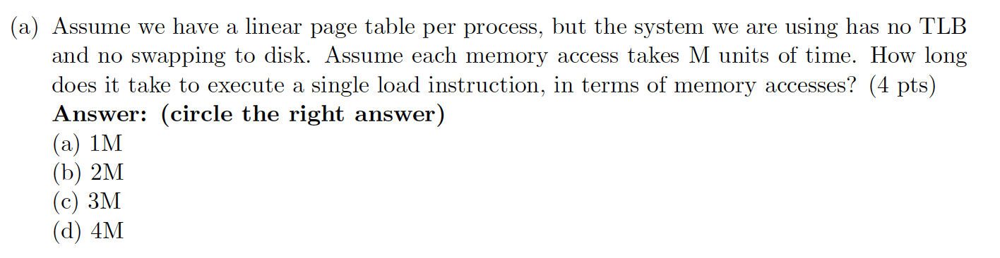 Solved 2. (16 points) TLB and page replacement! We will see | Chegg.com