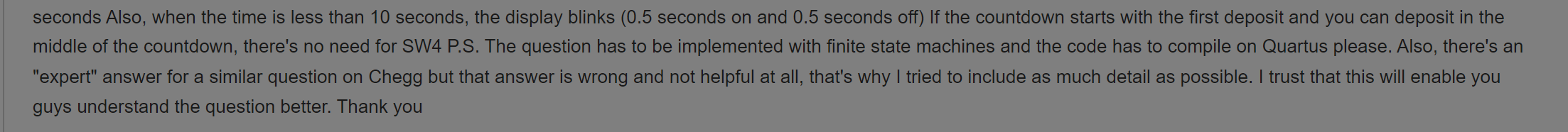 Solved Please write a system verilog code that models paying | Chegg.com