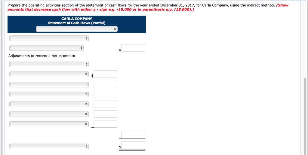Solved Exercise 23-3 The income statement of Carla Company | Chegg.com