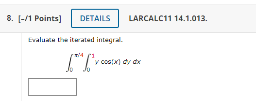 Solved Use an iterated integral to find the area of the | Chegg.com