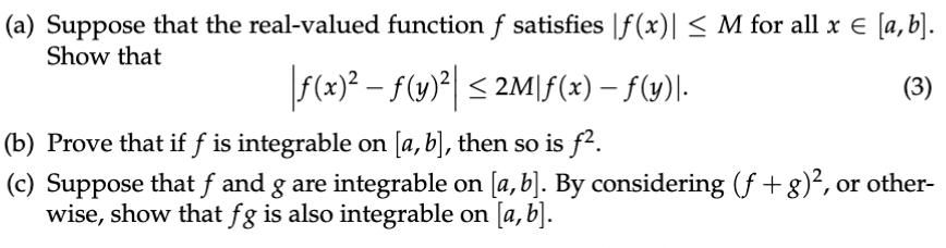 Solved (a) Suppose that the real-valued function f satisfies | Chegg.com