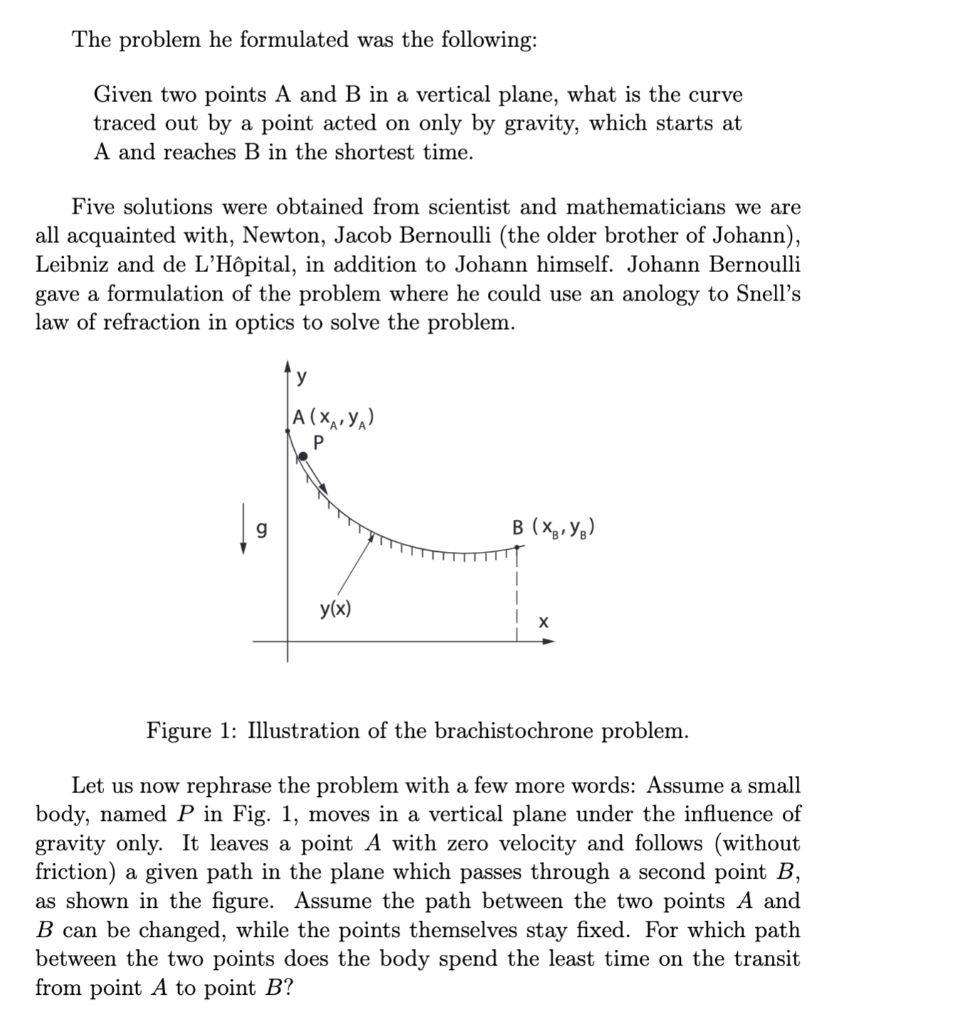 Solved This is a classical problem in analytical mechanics. | Chegg.com