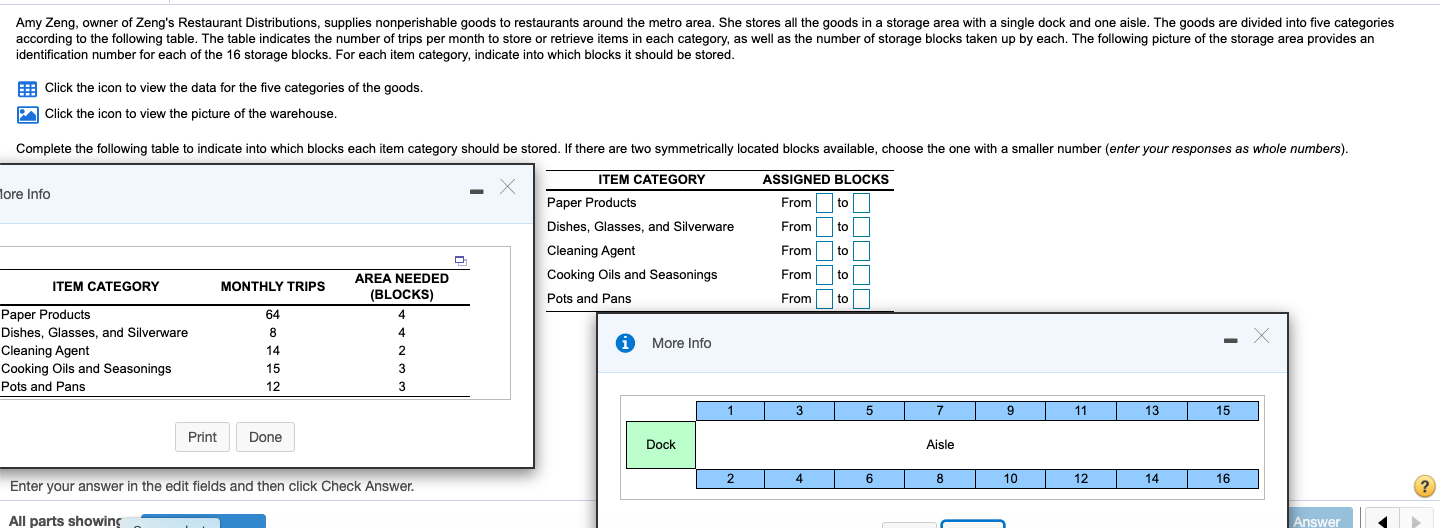 Amy Zeng, owner of Zeng's Restaurant Distributions, | Chegg.com