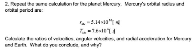 Solved 1. Calculate the Earth's linear velocity, angular | Chegg.com