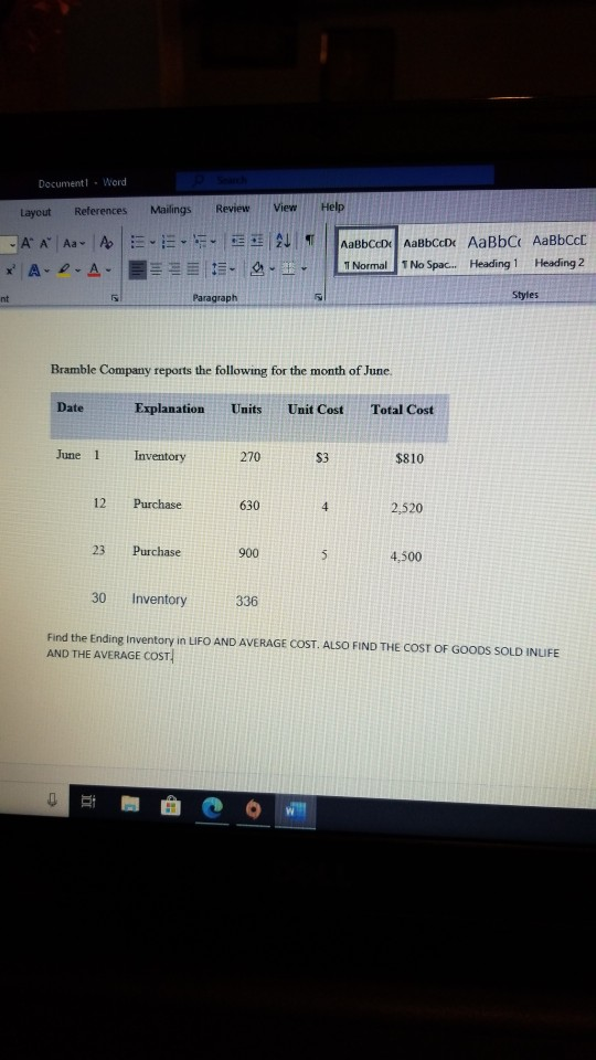 Solved Documenti Word Review View Help Layout References A A | Chegg.com