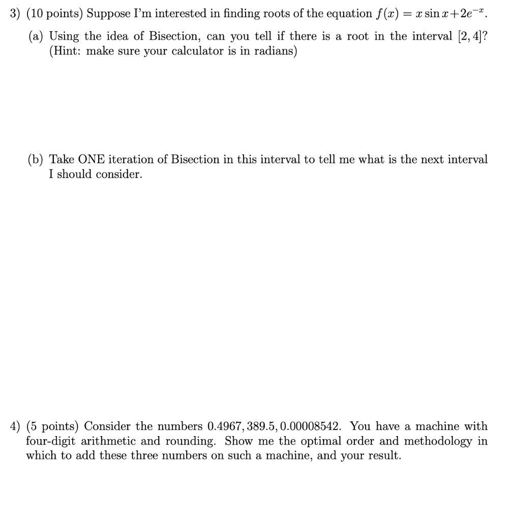 Solved = 3) (10 points) Suppose I'm interested in finding | Chegg.com Solved = 3) (10 points) Suppose I'm interested in finding | Chegg.com