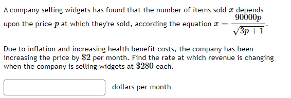 Solved A company selling widgets has found that the number | Chegg.com
