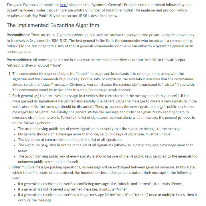 The given Python code (available here) simulates the | Chegg.com