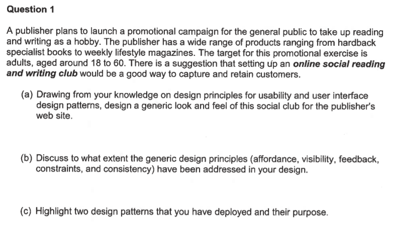 Solved User Interfaces Question Answer carefully and | Chegg.com