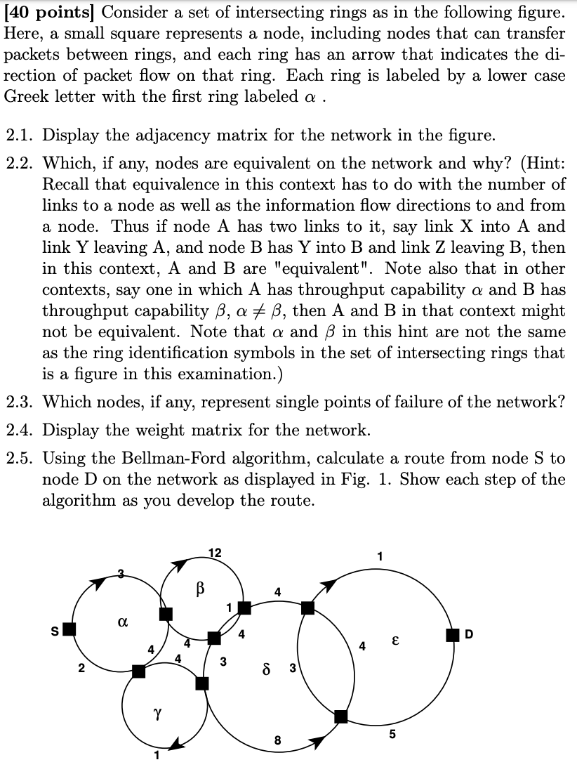 Solved [40 points] Consider a set of intersecting rings as | Chegg.com