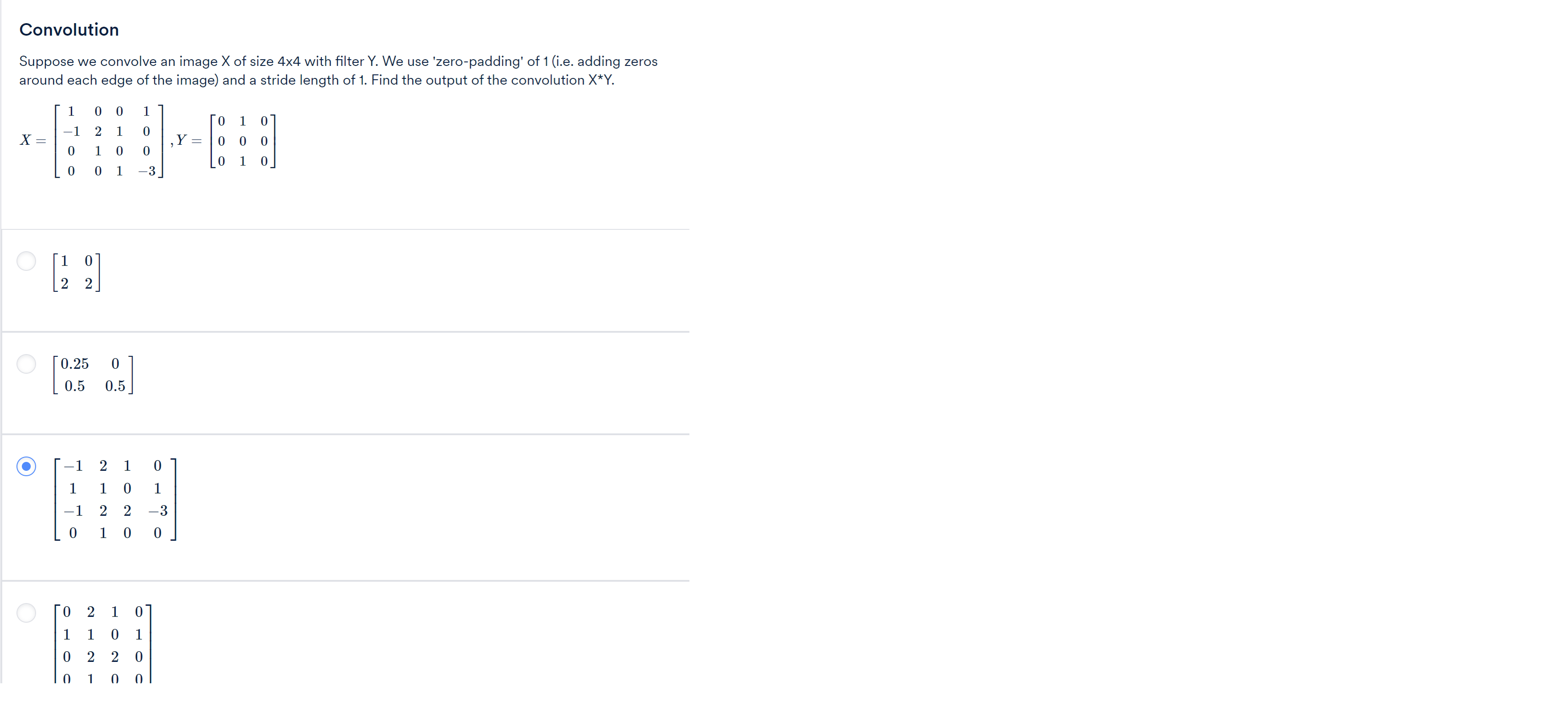 Solved ConvolutionSuppose we convolve an image x ﻿of size | Chegg.com