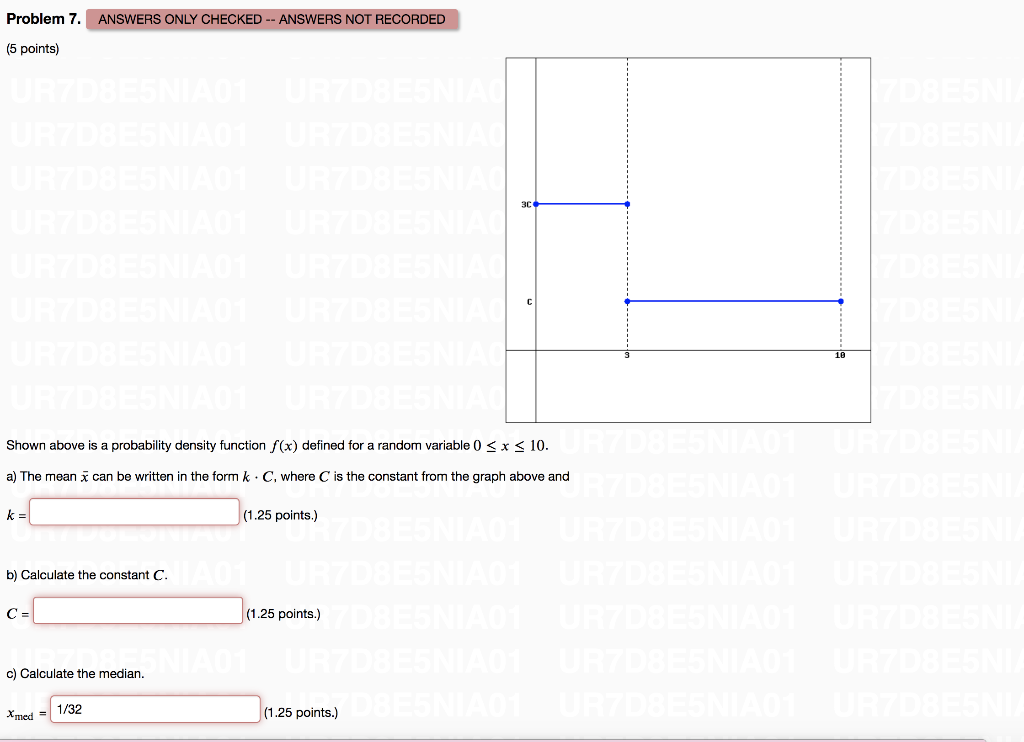 Solved Problem 7. ANSWERS ONLY CHECKED -- ANSWERS NOT | Chegg.com