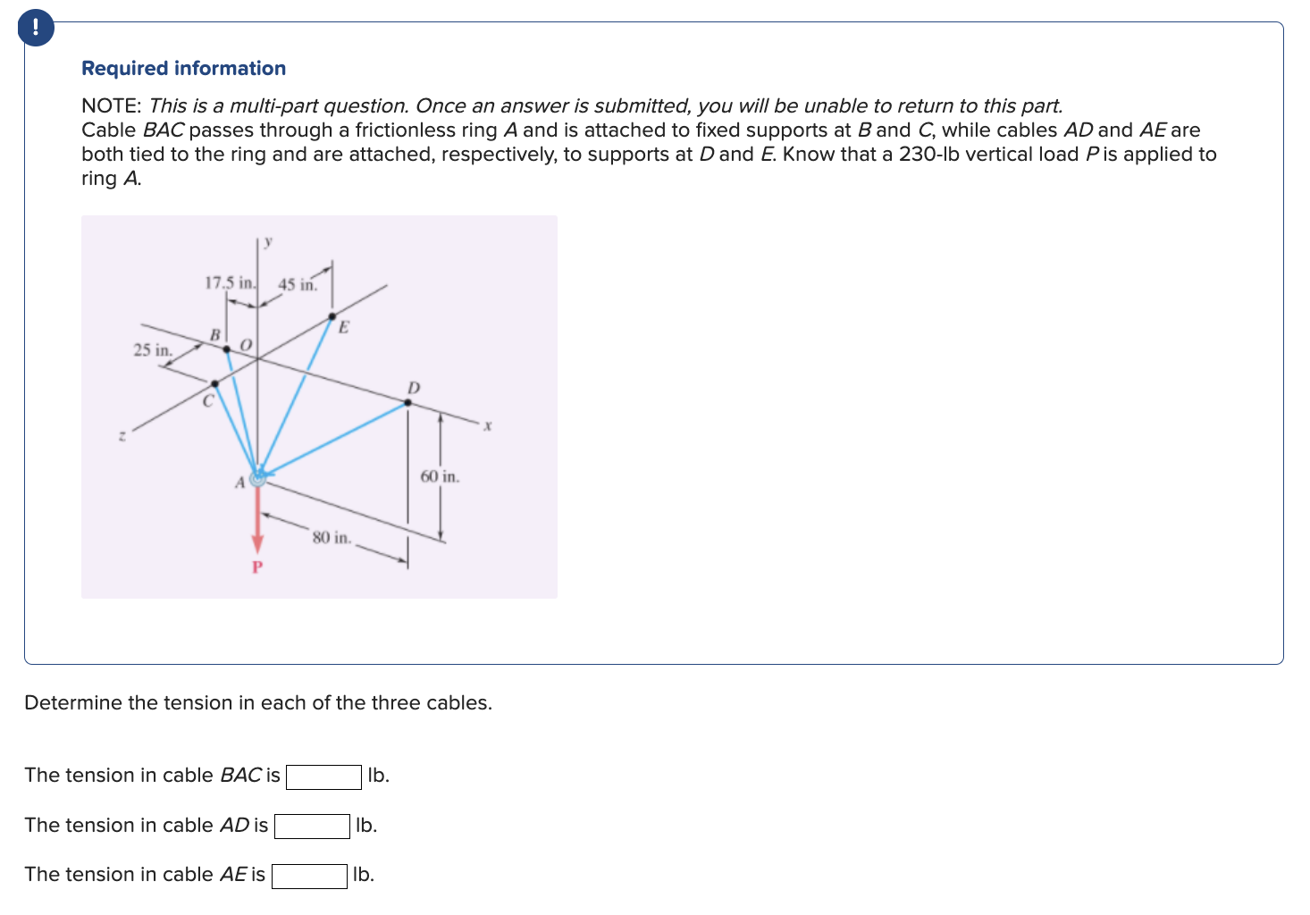 Solved Required information NOTE: This is a multi-part | Chegg.com