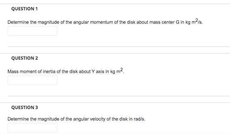 Solved The 25 kg circular disk spins about its axle with a | Chegg.com