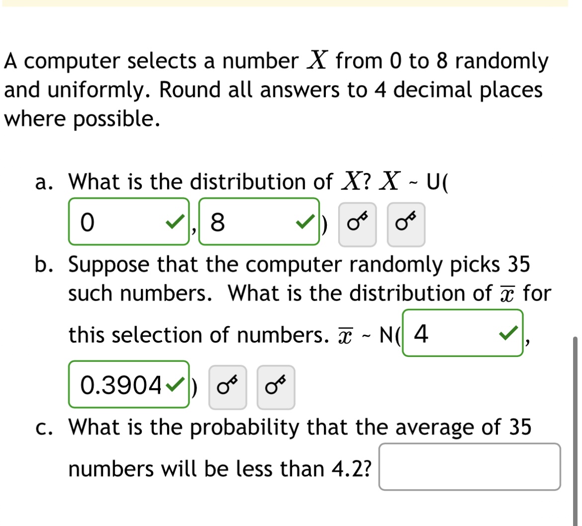 A Computer Selects A Number X From 0 To 8 Randomly 