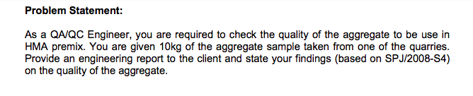 Solved Problem Statement: As a QA/QC Engineer, you are | Chegg.com
